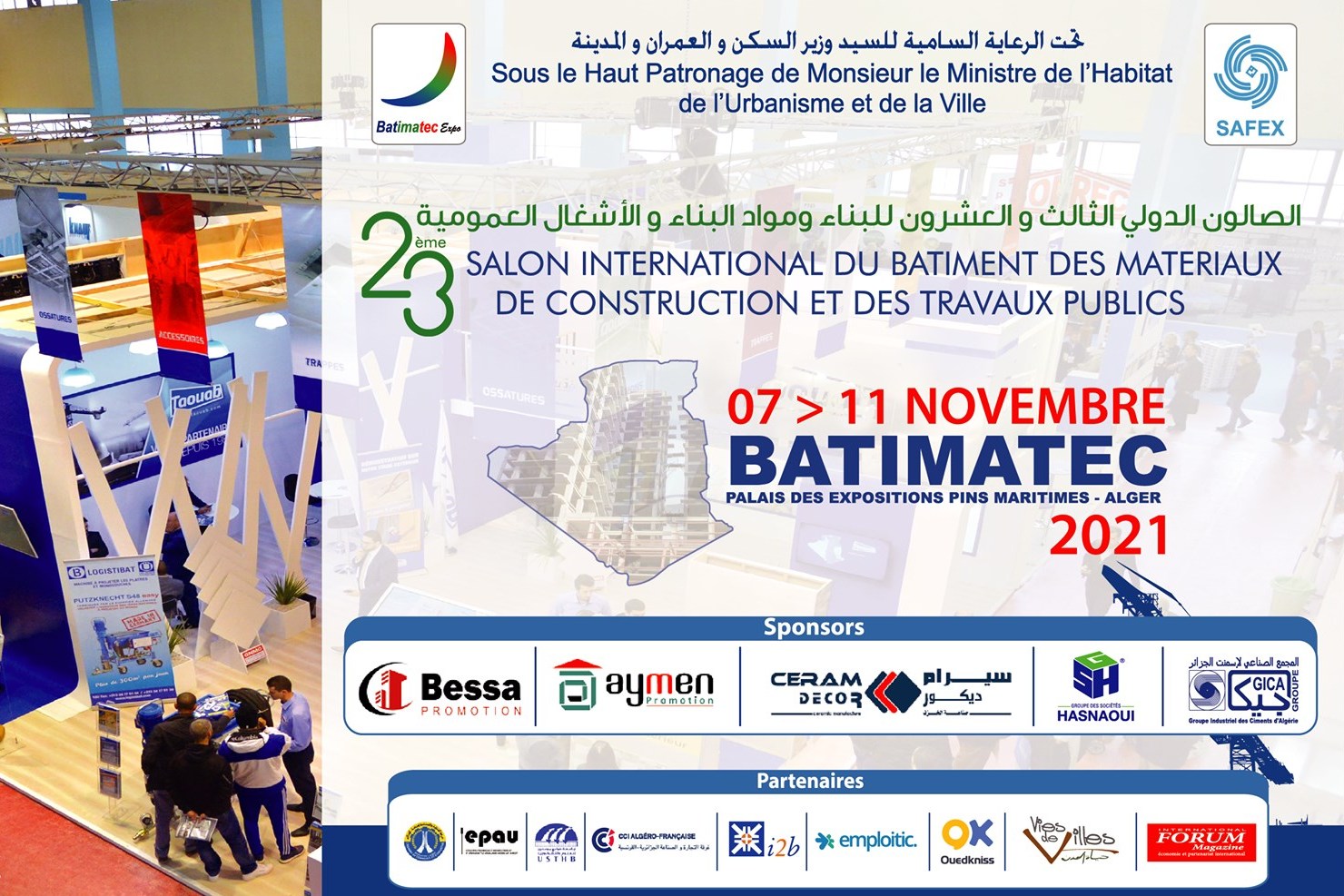 Batimatec 2021 : 700 entreprises attendues à Alger du 7 au 11 novembre ...